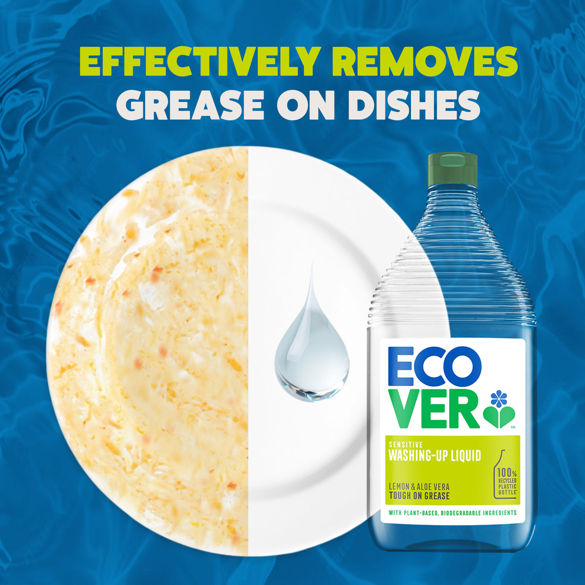 Sensitive Washing-Up Liquid 950ml- Lemon & Aloe Vera (Carton of 8 ...
