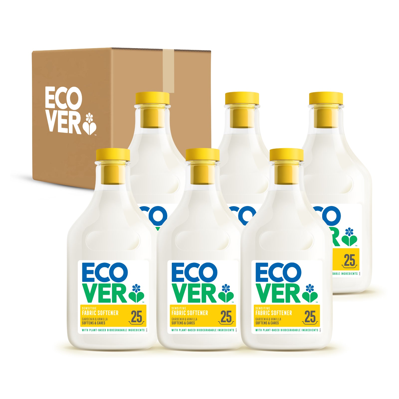 Sensitive Fabric Softener Gardenia & Vanilla 750ml (Carton of 6) – Ecover Singapore