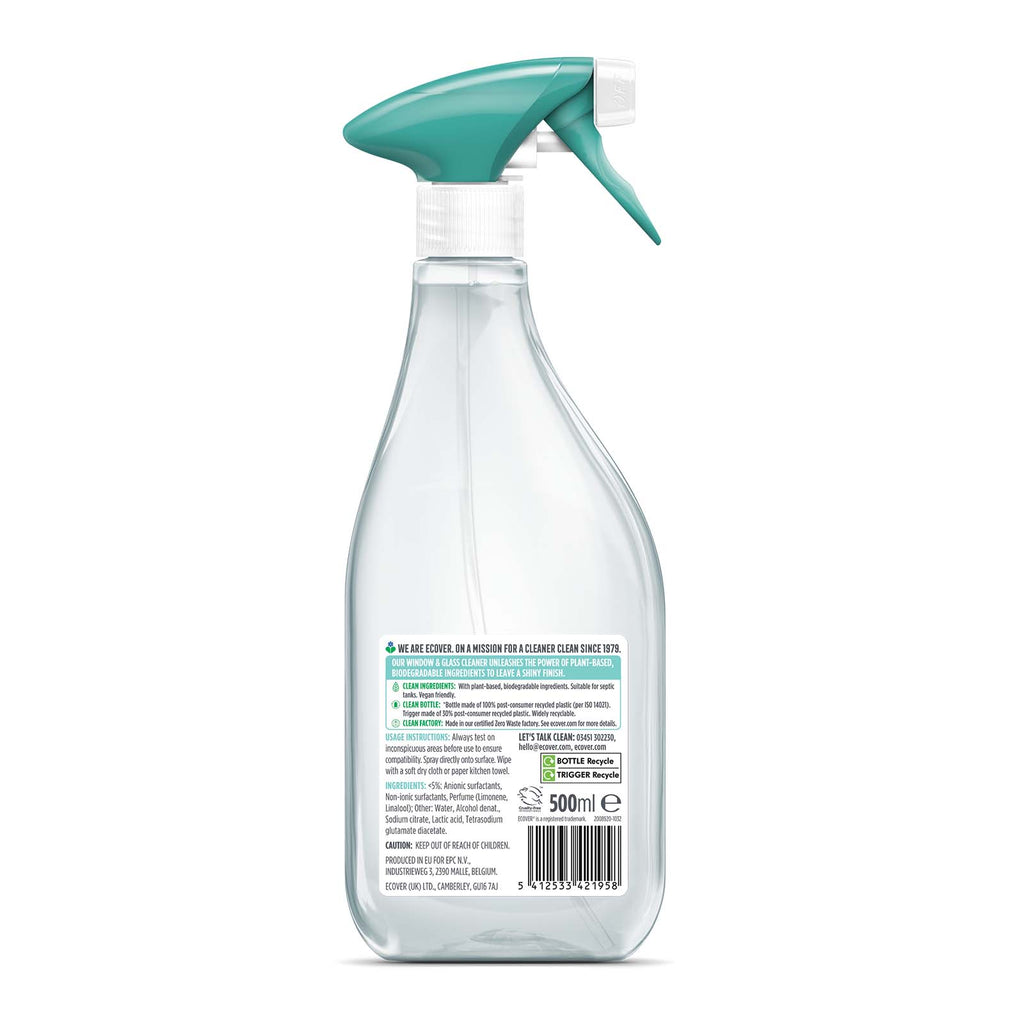 Surface Cleaner Window & Glass 500ml- Green Tea & Grapefruit – Ecover ...